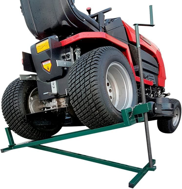 handy jack stand for large rotary mowers