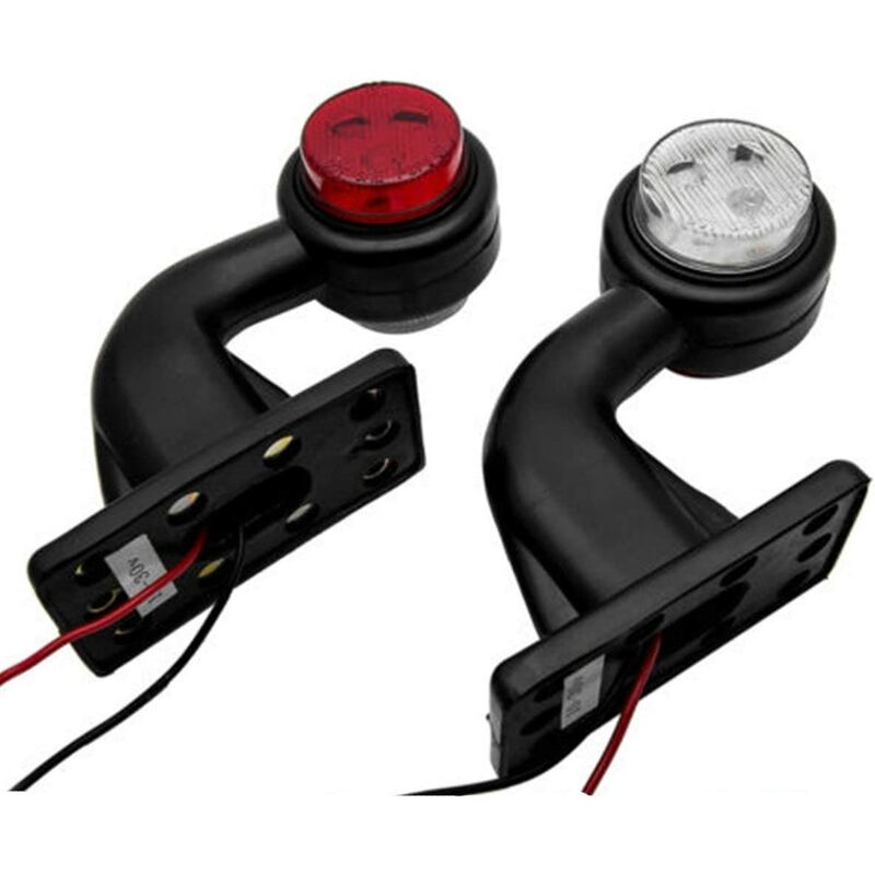 2 Pack 6 led 12V 6 led Rubber Side Marker Lights for Trailer, Truck ...