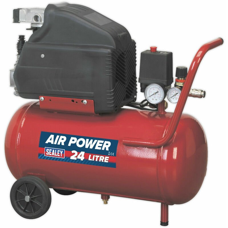 24 Litre Direct Drive Air Compressor - 1.5hp Motor - Automatic Pressure ...