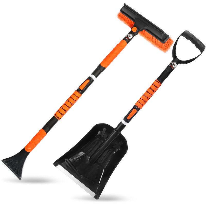 3 in 1 Extendable Ice Snow Scraper Truck Brush Windows Cleaning Tools ...