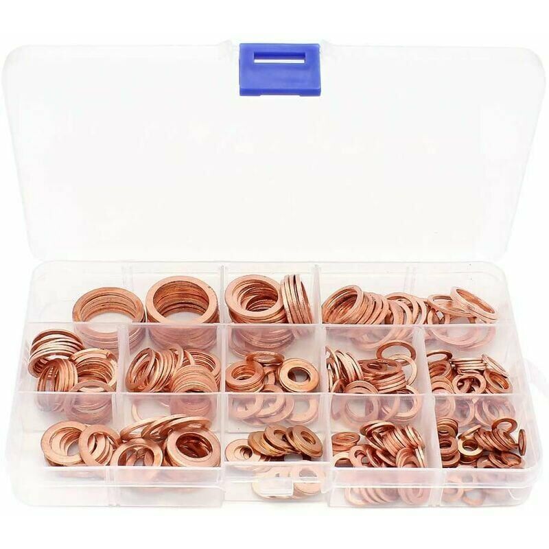 300 pieces M5-M20 copper, copper joints, waterproofing ring, copper ...