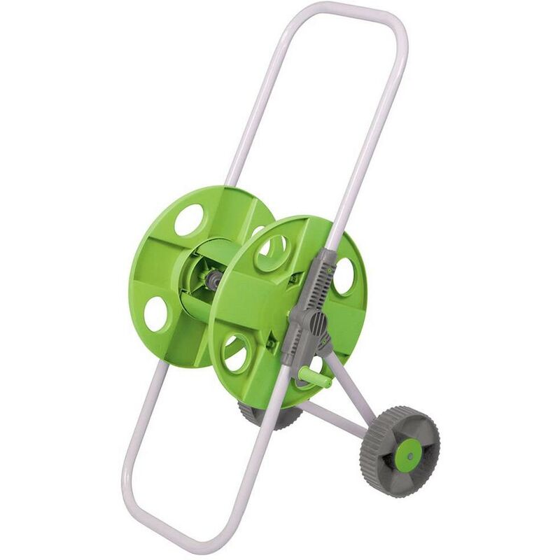 45m Garden Hose Pipe Trolley Reel Tidy Carry Cart Portable Freestanding ...