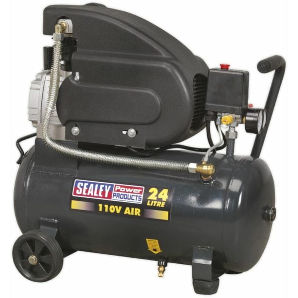 Air Compressor 24L Direct Drive 2hp 110V SAC2420E110V - Sealey - Garden ...