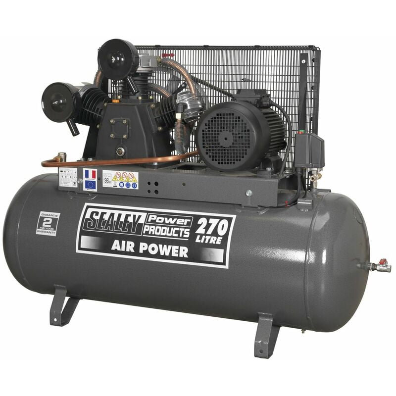 Air Compressor 270L Belt Drive 7.5hp 3ph SAC32775B - Sealey - Garden ...