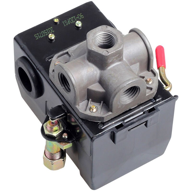 Air Compressor Pressure Switch Control Valve 120PSI 4 Port Unloader On ...