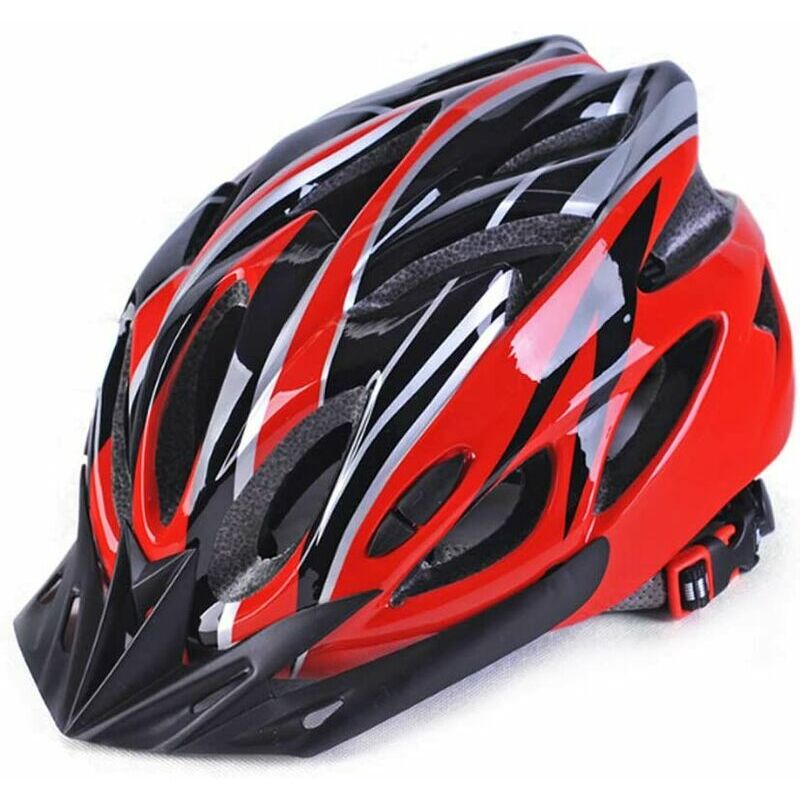 Bicycle helmet, integrated helmet, bicycle helmet, red, suitable for ...