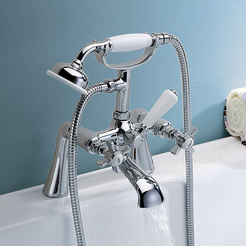 Brook Bath Shower Mixer with Shower Kit - By Voda Design - Garden ...