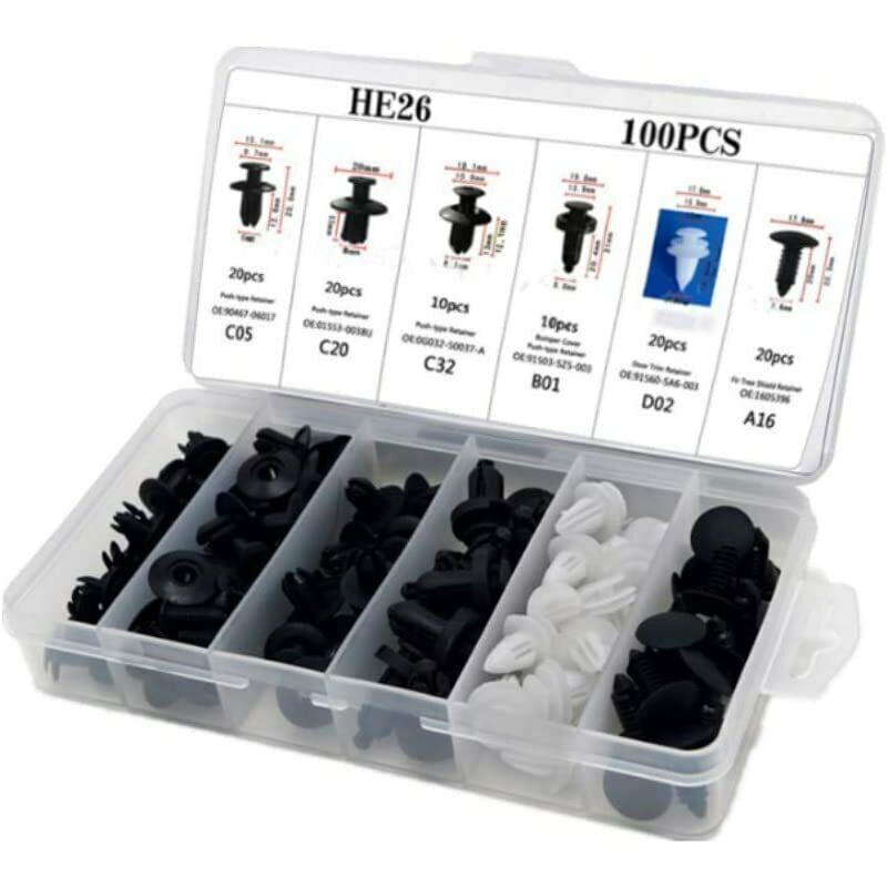 Car body fixing clip, 100 pieces, for repairing the car body, for the ...