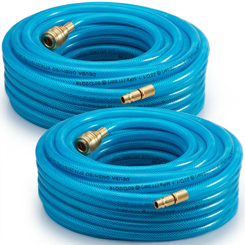 Compressed Air Hose 10m 15m 30m PVC Pneumatic Pipe Coupling Compressor ...