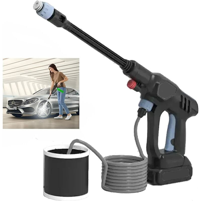 Cordless Power Washer 45bar 652psi, 21V Portable Pressure Cleaner with ...