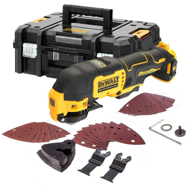 DCS353N xr Brushless Multi Tool 12V Bare Tool + 29 Accessories + Tstak ...