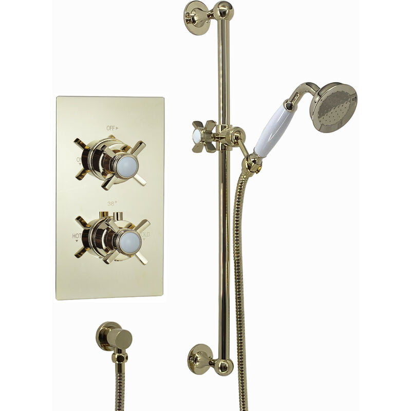 ENKI SH0245 Edward Traditional Crosshead and White Details Concealed ...