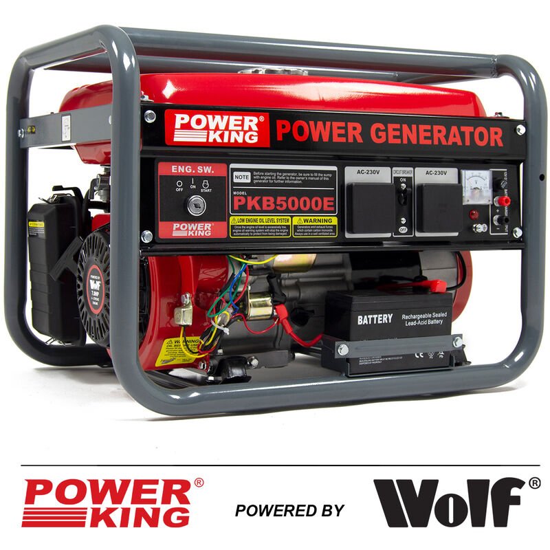 Electric Start Petrol Generator PKB5000ES 3200w 4.0kVA 7HP - Powerking ...