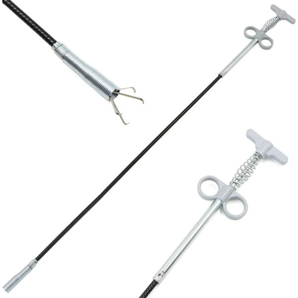 Flexible claw pliers Pipe cleaning tool Gripping tool (spring pressure ...