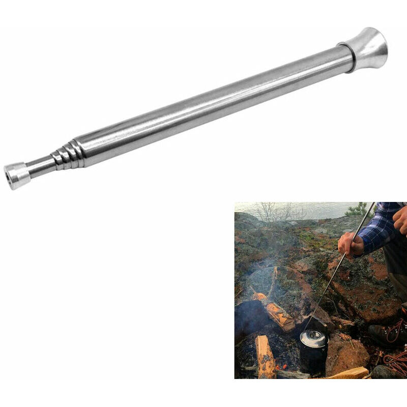 Foldable Outdoor Blowing Fire Tube 6 Sections Stainless Steel Fire ...