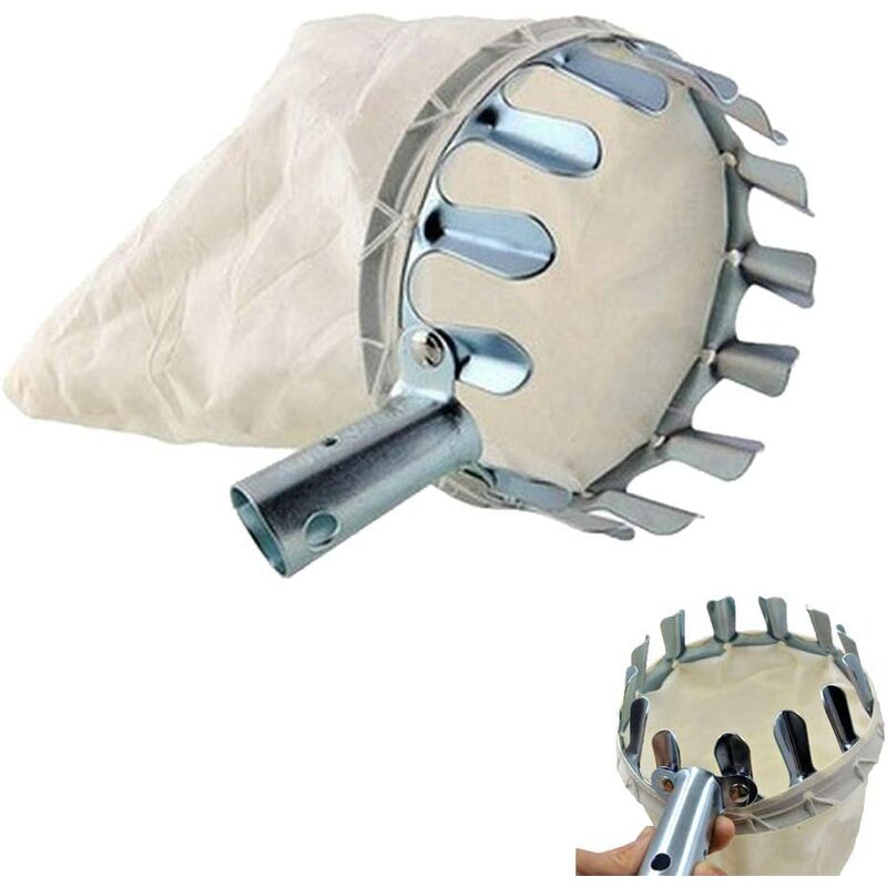Fruit Pickers Silver Fruit Picker, Without Metal Telescopic Handle ...