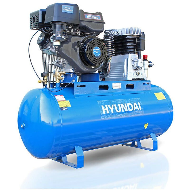 HY140200PES 200L Floor-Mounted E-start Petrol Air Compressor 14hp 420cc ...