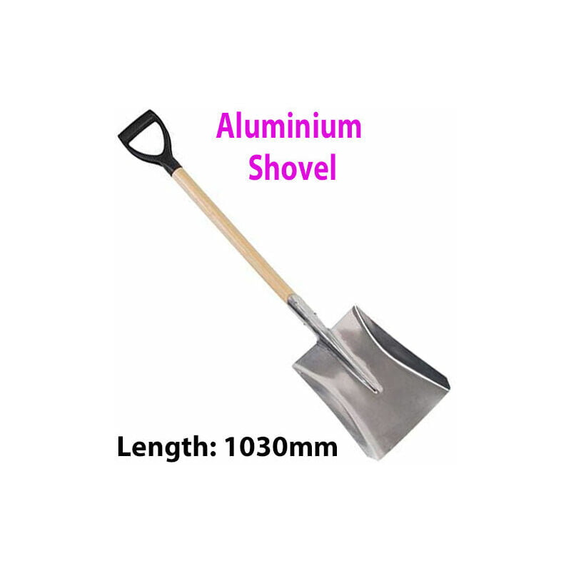 Heavy Duty 1030mm Square Mouth Aluminium Shovel pyd Handle Garden Land ...