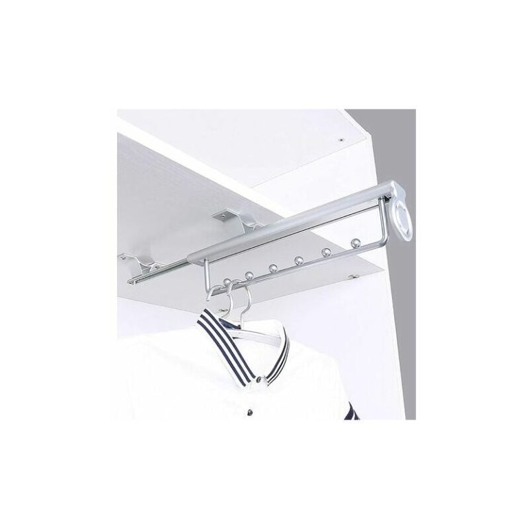 Heavy Duty Pull Out Clothes Rack Trouser Sliding Hanger, Telescopic ...