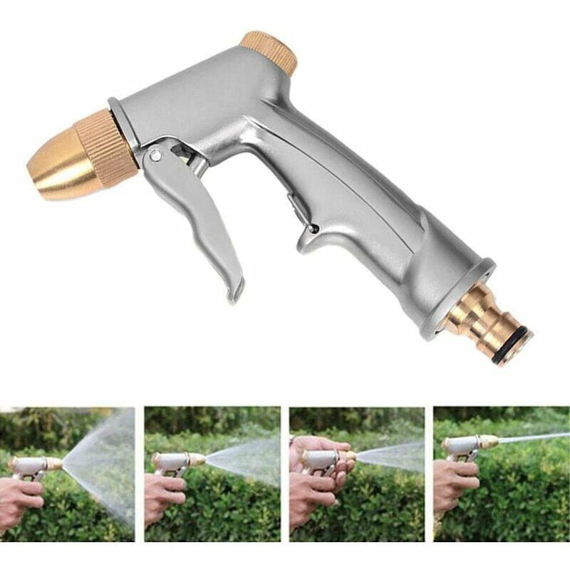 Heavy duty spray gun, adjustable hose nozzle, garden hose for car wash ...
