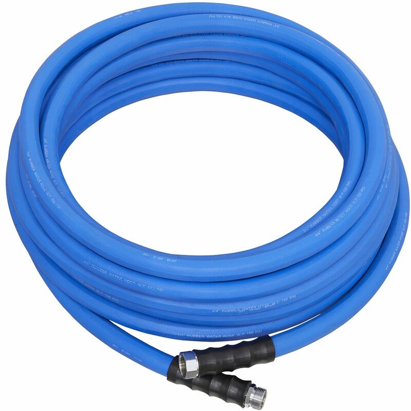 Hot & Cold Rubber Water Hose 19mm 15m Heavy-Duty HWH15M - Sealey ...