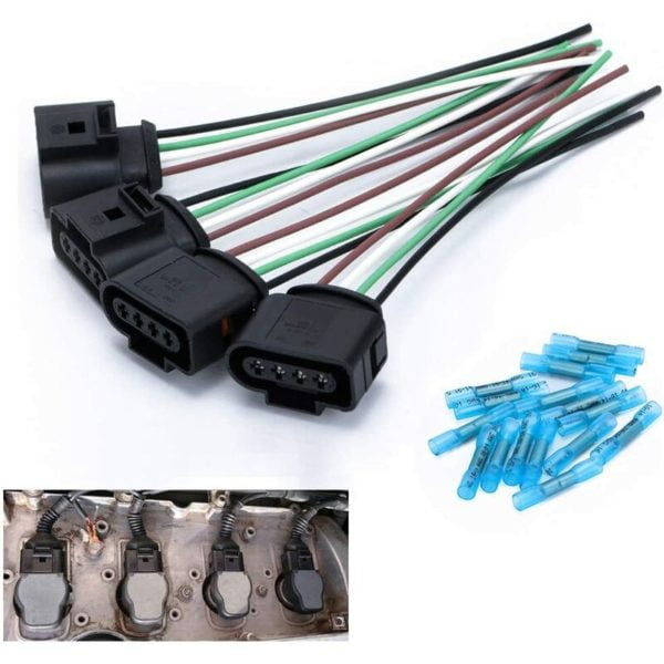 Ignition Coil Connector Plug Wire Harness Pigtail Wiring Cable Coil ...