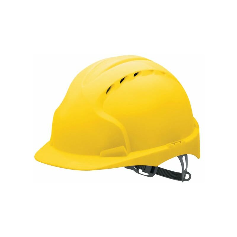 JSP EVO3 Vented Yellow Safety Helmet - Yellow - Garden Equipment Review