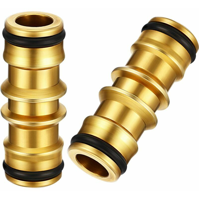 Kartokner - Brass Double Male Fittings Brass Garden2 Pack Hose Pipe ...