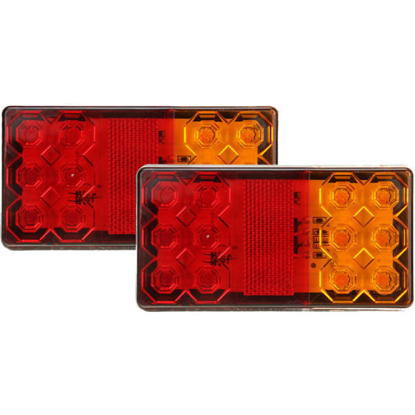 Led Rear Tail Stop Brake Light Indicator Boat Trailer Caravan Van ...