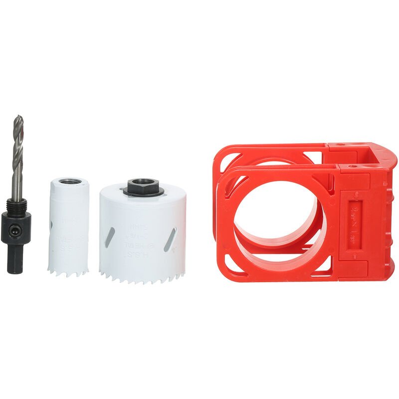 Lock Installation Kit with Guide Template for Wood Doors,model:Red ...