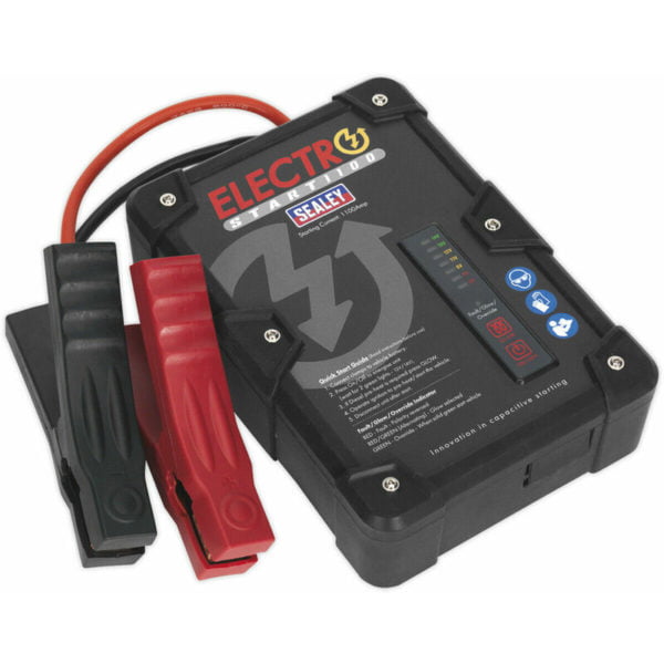 Loops - 12 Volt Batteryless Jump Starter - 1100A Output - Compact Car ...