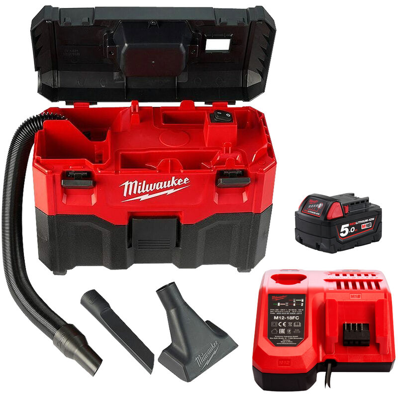 M18VC2 18V Wet Dry Vacuum 2nd Generation with 1 x 5.0Ah Battery ...