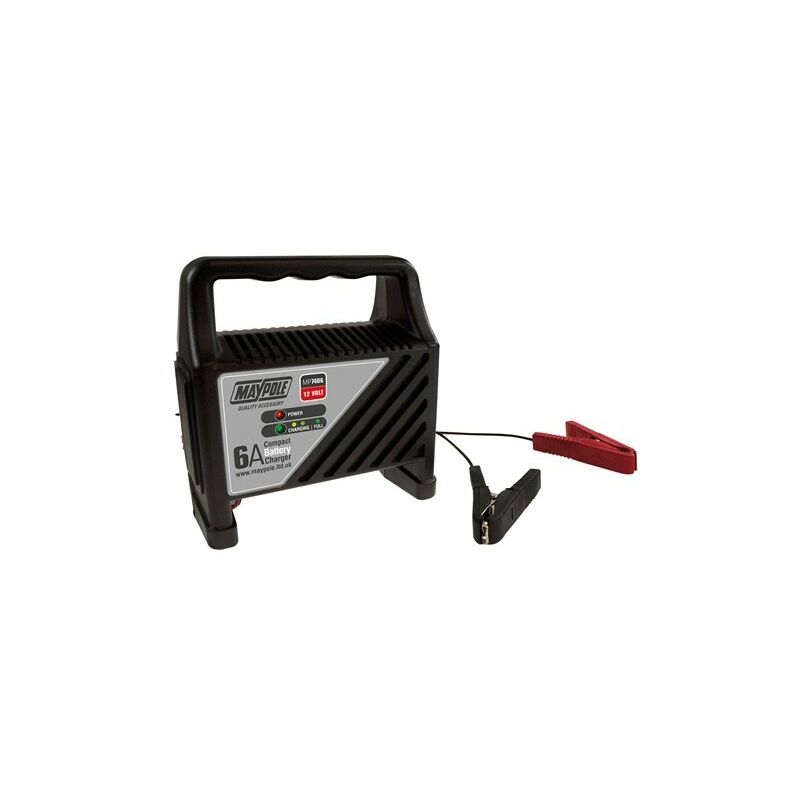 MAYPOLE Compact Battery Charger - 6A - 12V - MP7406 - Garden Equipment ...