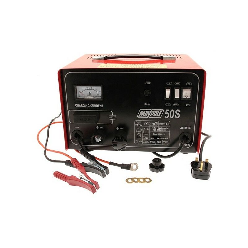 Metal Battery Charger - 30A - 12V/24V - 750 - Maypole - Garden ...