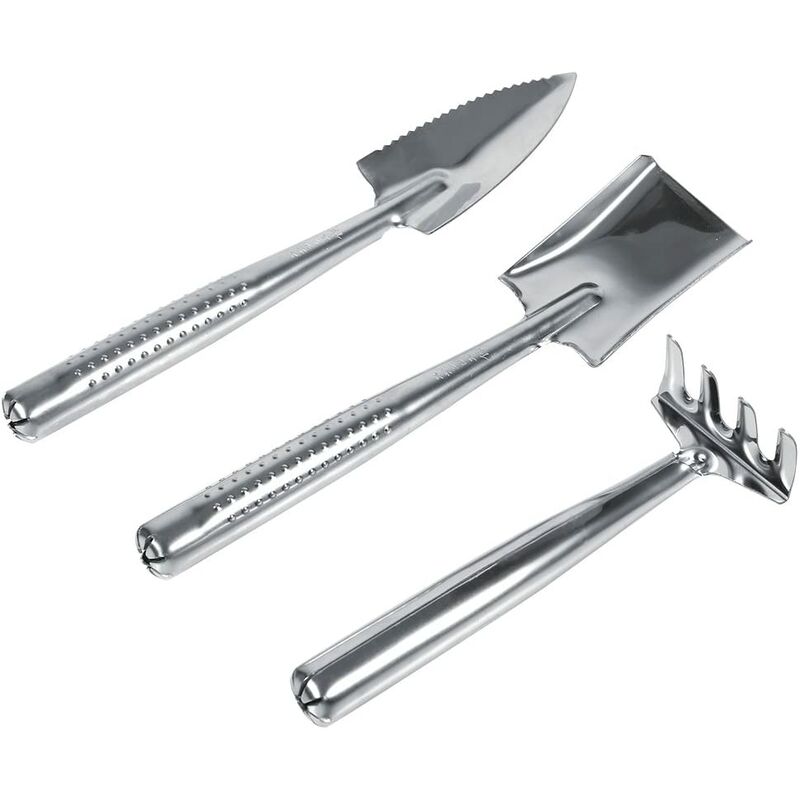 Mini Garden Tools Set - Shovel Spade Rake Kids Planting Stainless Steel ...