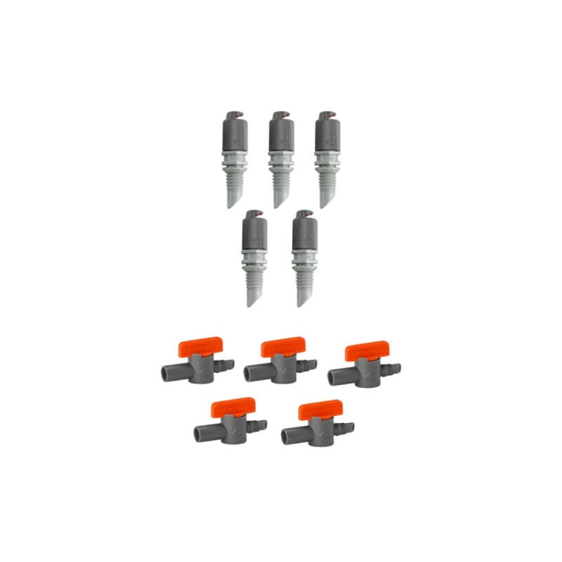 Pack - Micro-Drip 180° sprinklers 5 pcs - Regulator 5 pcs - Gardena ...