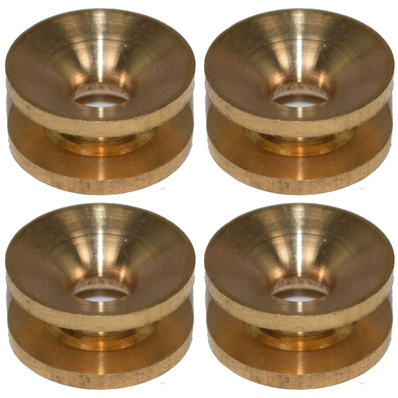 Pack Of 4 Universal 2 Line Strimmer Head Brass Eyelets - Garden ...