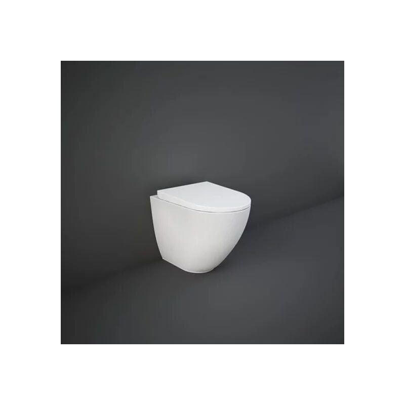 Rak Des Back To Wall Rimless White Modern Style Toilet wc Pan + Soft ...