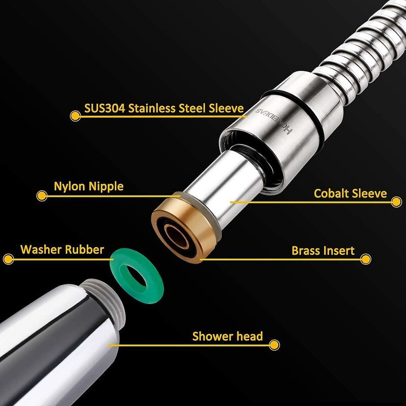 Replacement hose extension for extra long stainless steel hose - Garden ...