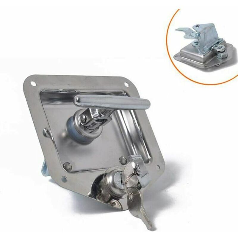 Shape Stainless Steel Trailer rv Travel Lock Anti-theft Tool Box Handle ...