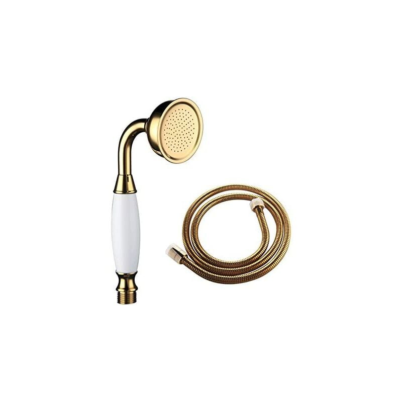 Shower Head - Traditional Victorian - 59 Hose, Gold - Garden Equipment ...