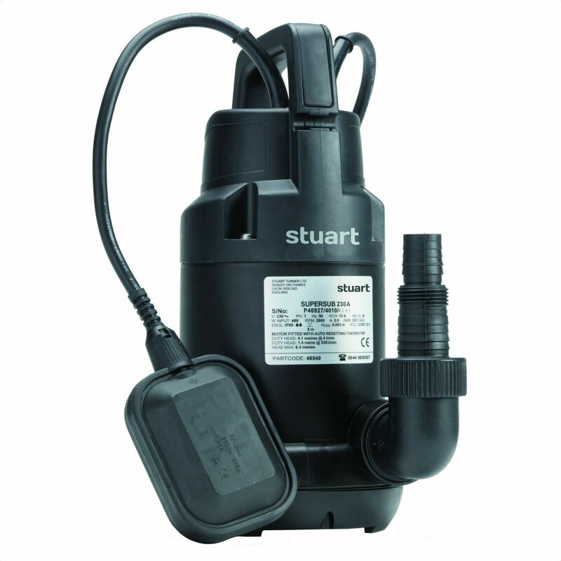 Submersible Supersub 230A Pump - 46540 - Stuart Turner - Garden ...