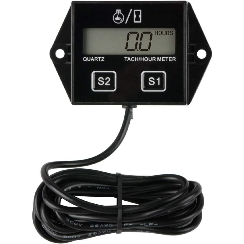 Tachometer,betterlife Gasoline Inductive Reset Tachometer Indicator for ...