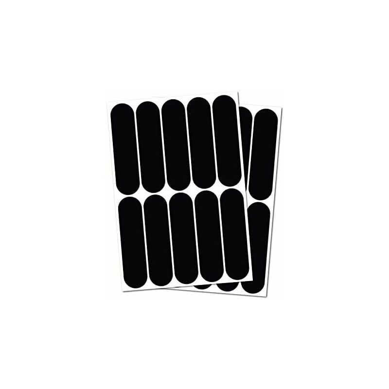 Universal Retro Reflective Black Sticker Kit - Stickers for Helmet ...