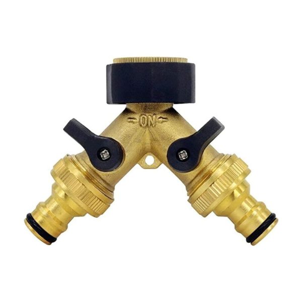 Water Inlet Hose y Connector (2 Way Inlet Hose, (3/4) Brass, y Manifold ...