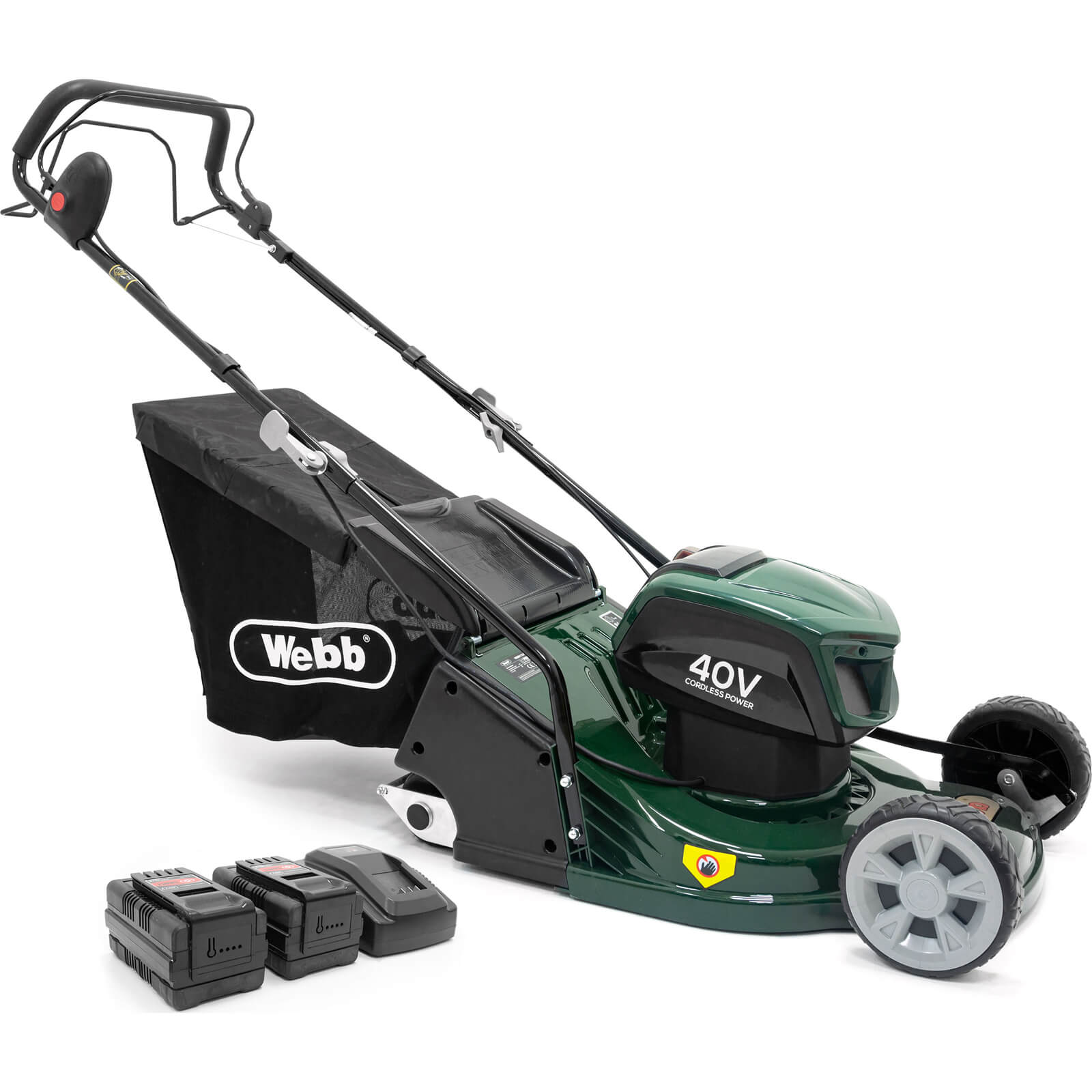 Webb WERR17LISPX2 40v Cordless Self Propelled Rotary Lawnmower - Garden ...