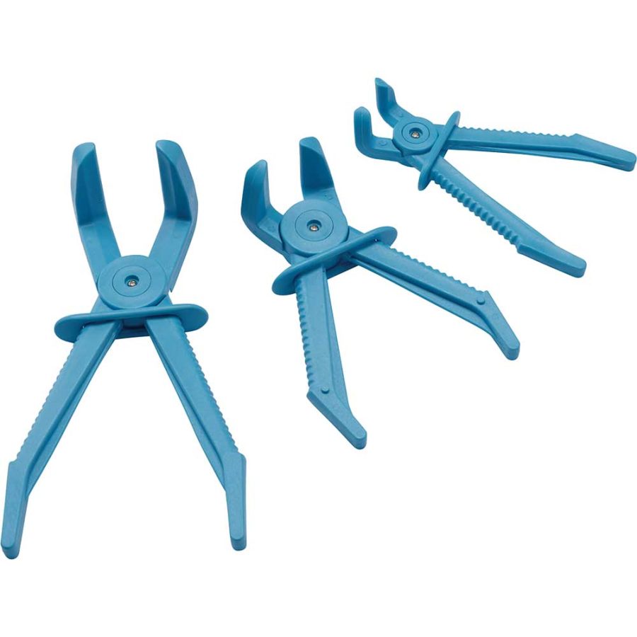 Draper 3 Piece 90 Degree Jaw Flexible Hose Clamp Plier Set - Garden ...